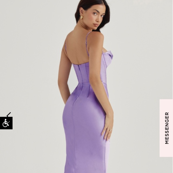 House of CB | Dresses | House Of Cb Charmaine Lavender Corset Maxi ...
